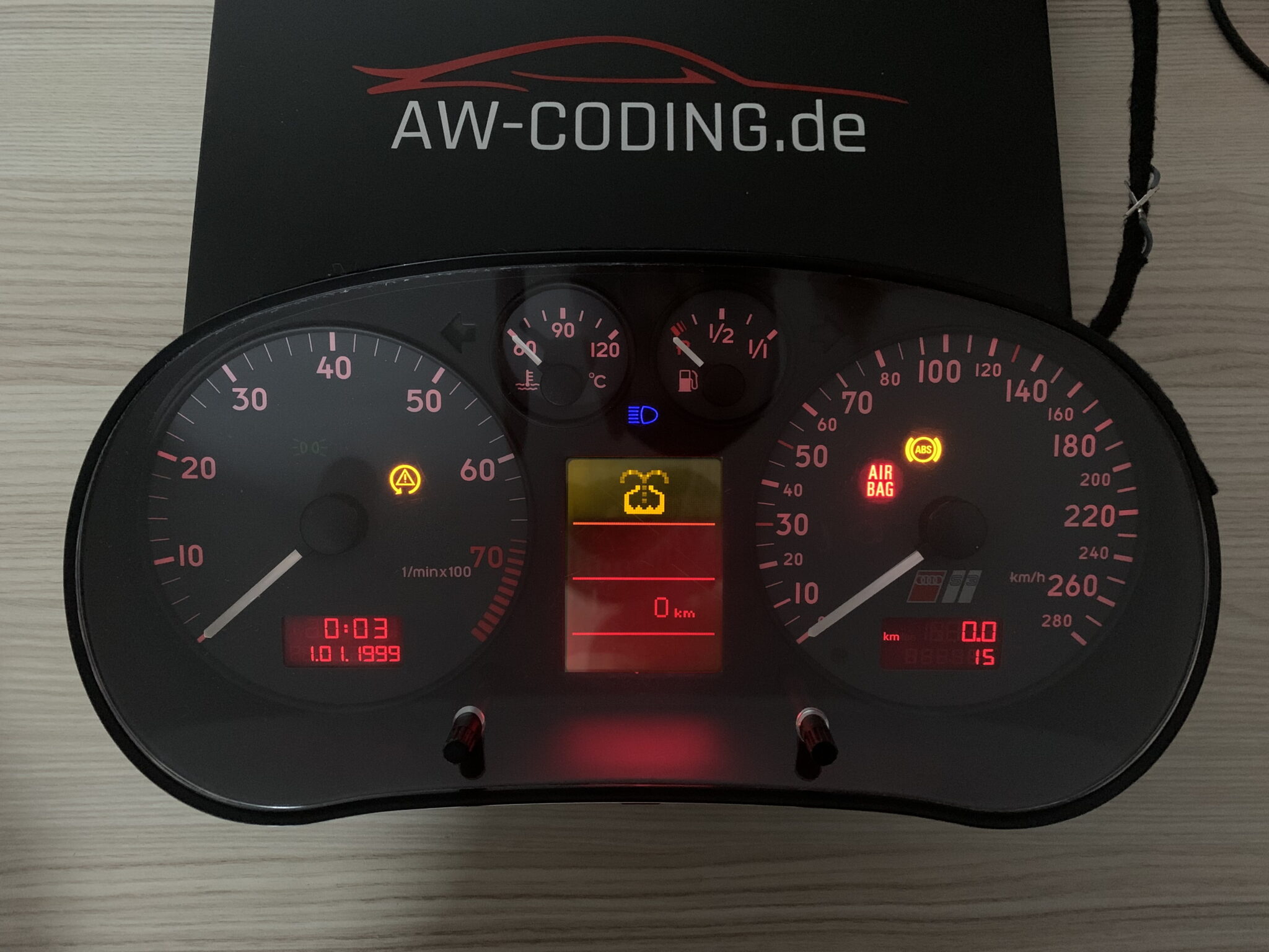 Audi A3 S3 8L Tacho 8L0920930F / 8L0920930B | AW-CODING.de | Shop